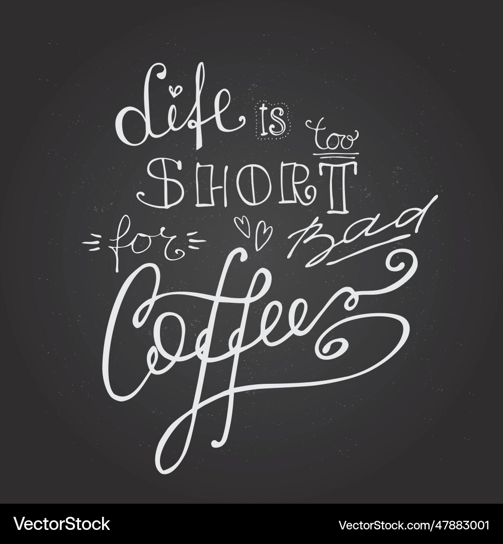 Background or banner with coffee lettering Vector Image