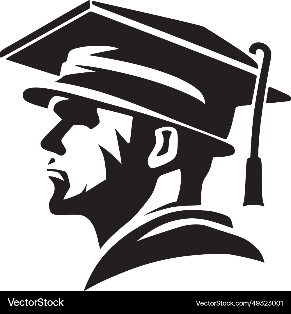 College - minimalist and simple silhouette Vector Image