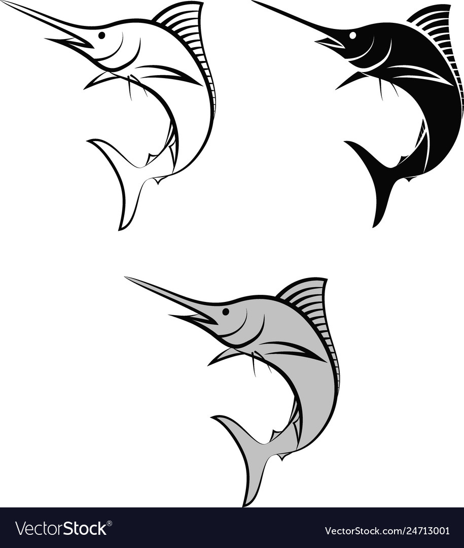 Marlin Royalty Free Vector Image - VectorStock