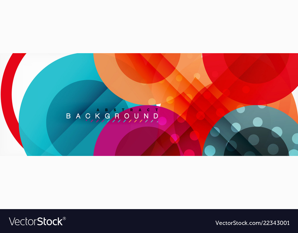 Overlapping Circle Design Abstract Composition Of Overlapping Circles