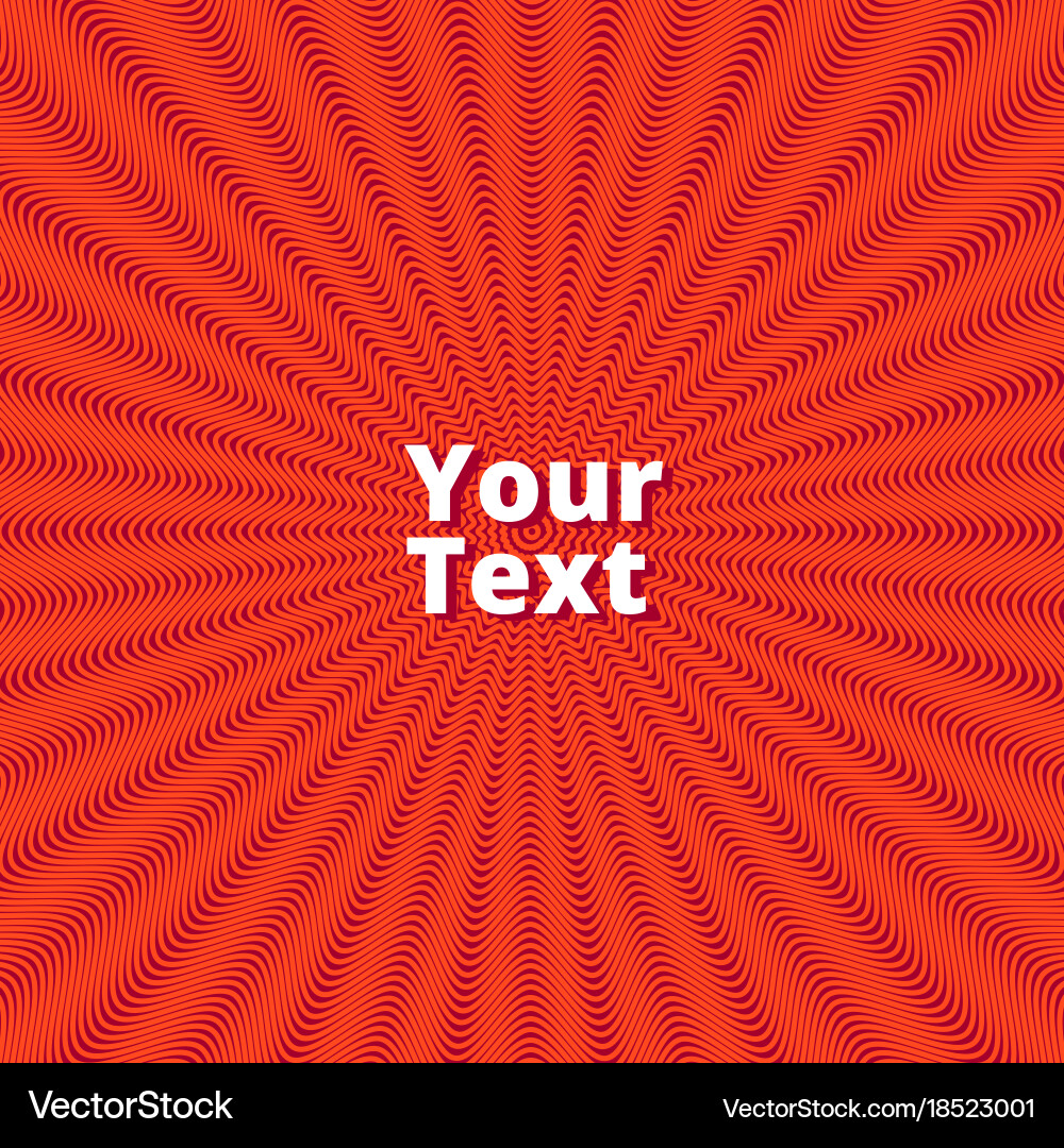 Red background of lines and waves Royalty Free Vector Image