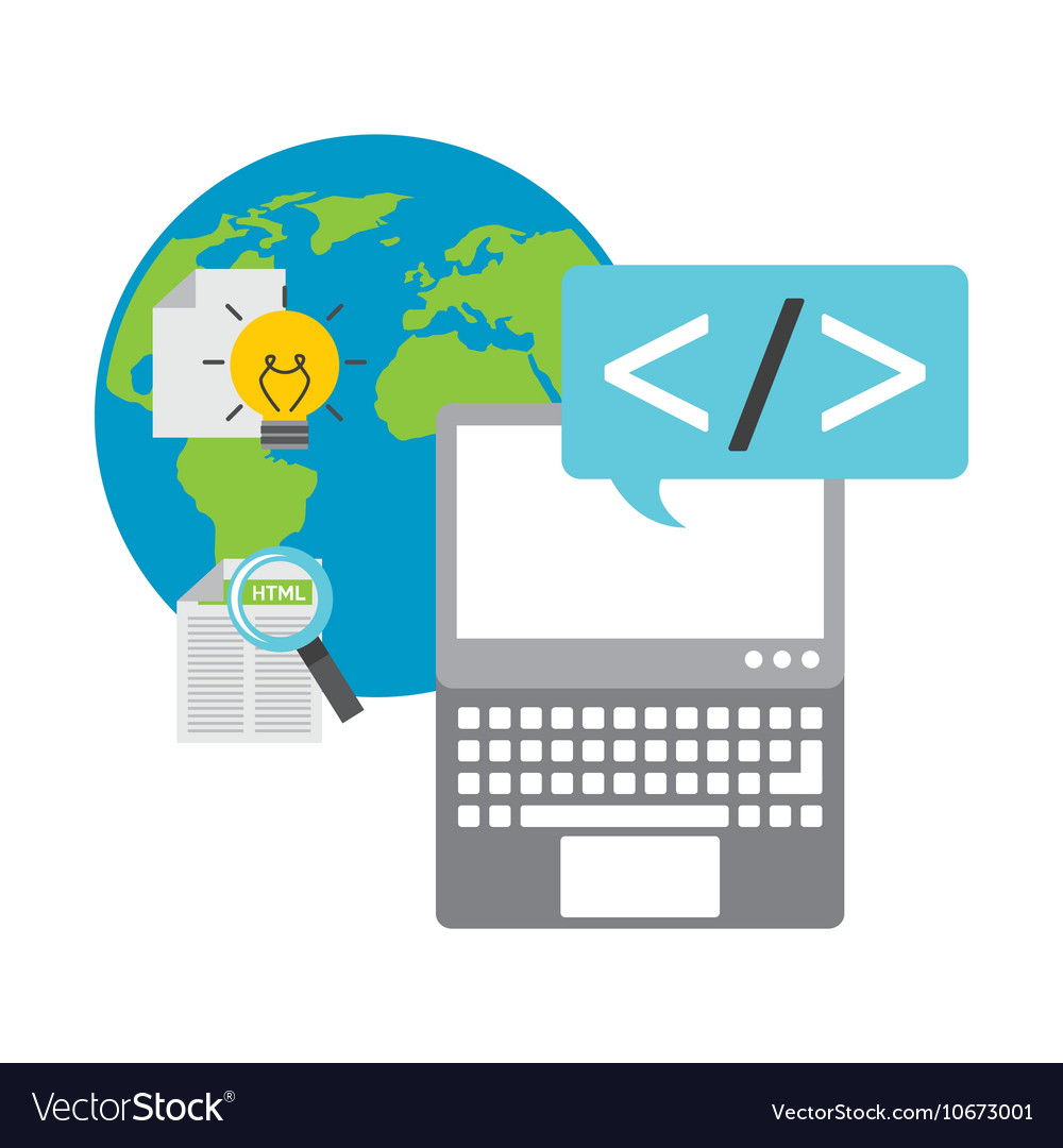 Software programming language icons Royalty Free Vector