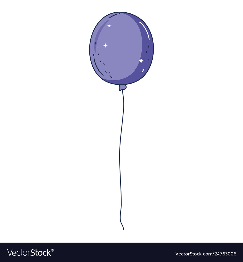 Balloon Helium Floating Icon Royalty Free Vector Image