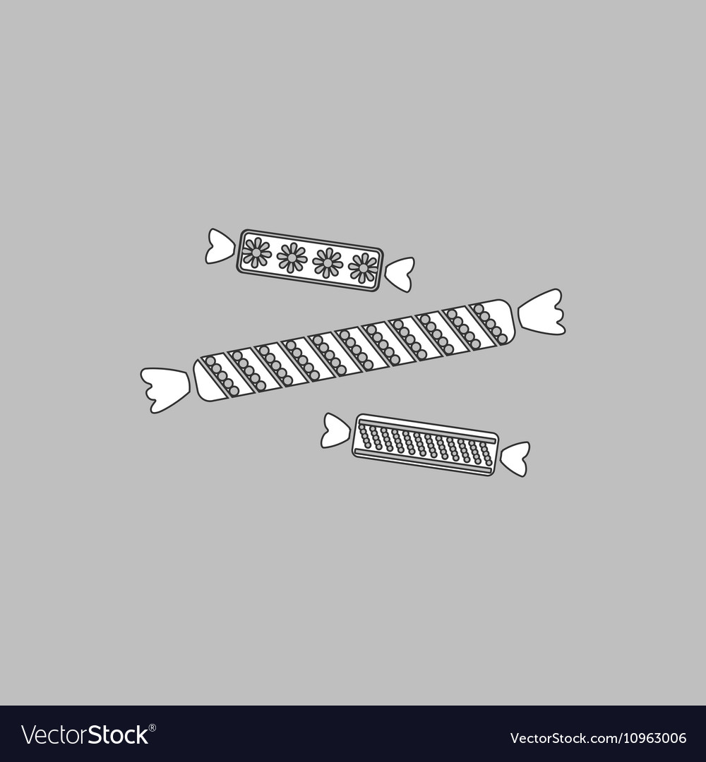 Candy computer symbol Royalty Free Vector Image