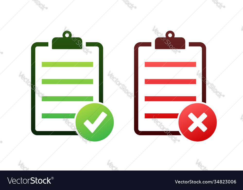 Clipboard with checklist icon Royalty Free Vector Image