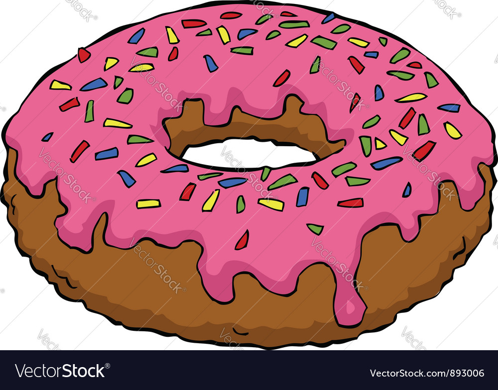 Donut Royalty Free Vector Image - VectorStock