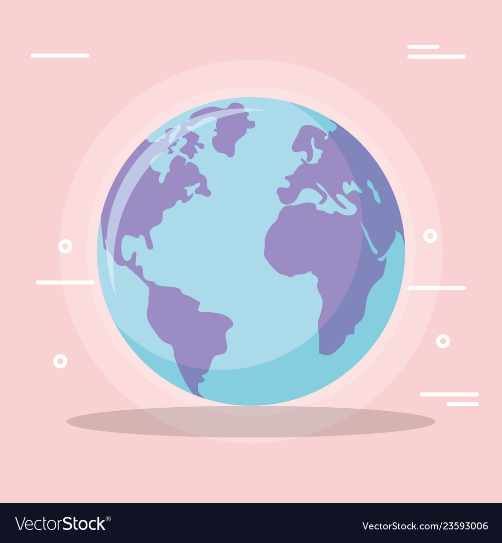 Earth planet design Royalty Free Vector Image - VectorStock