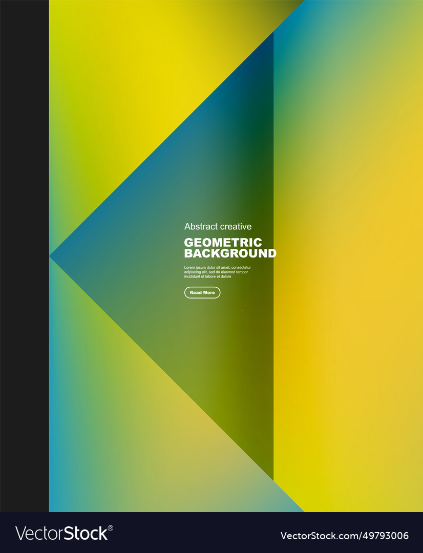 Gradient triangles abstract background Royalty Free Vector