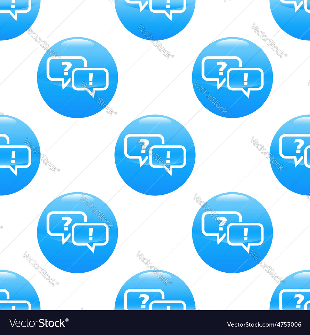 Question and answer sign pattern Royalty Free Vector Image