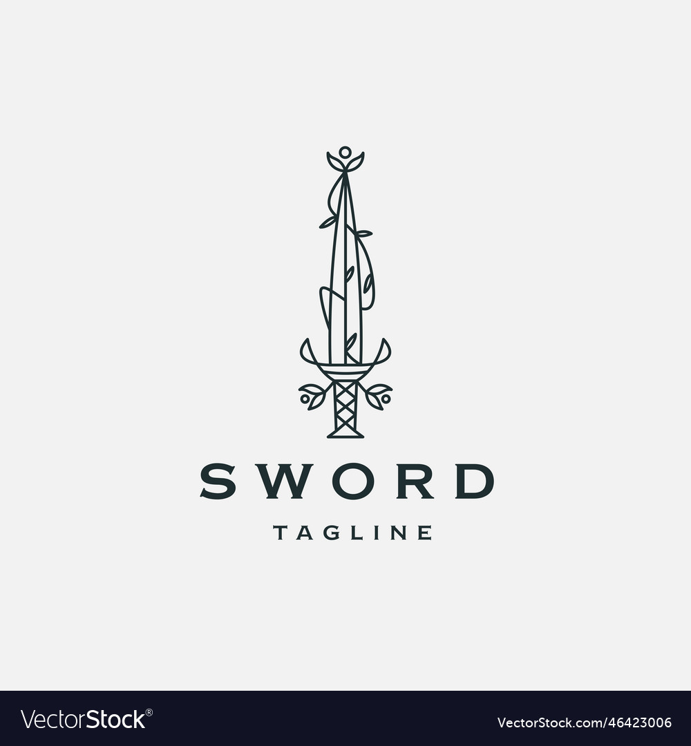 Sword logo Royalty Free Vector Image - VectorStock