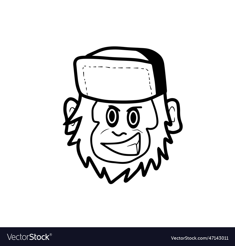 Beat monkey Royalty Free Vector Image - VectorStock