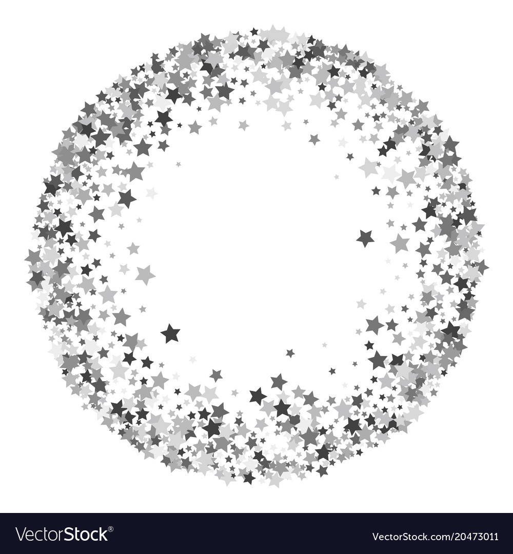 Frame or border of stars Royalty Free Vector Image