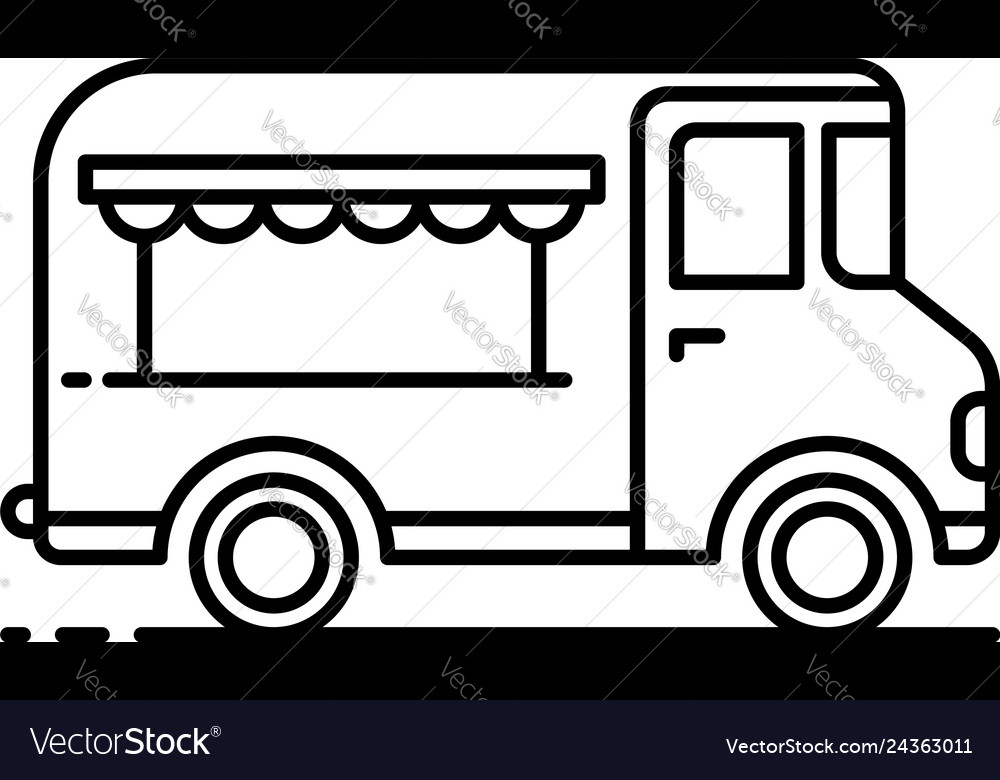 food-truck-outline