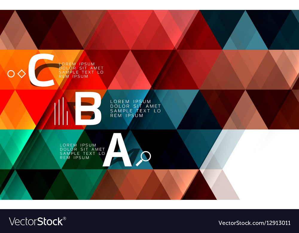Modern triangle background Royalty Free Vector Image
