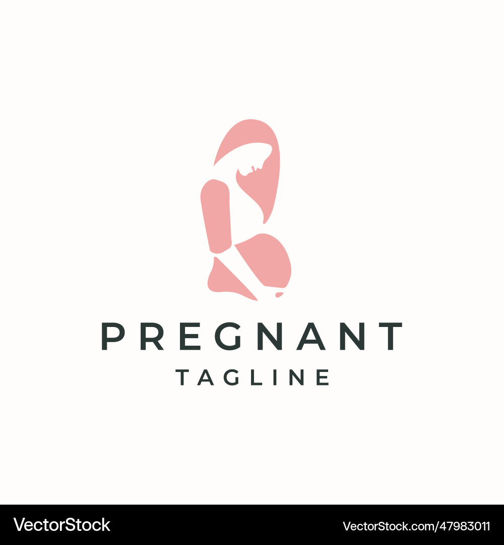 Pregnant logo Royalty Free Vector Image - VectorStock