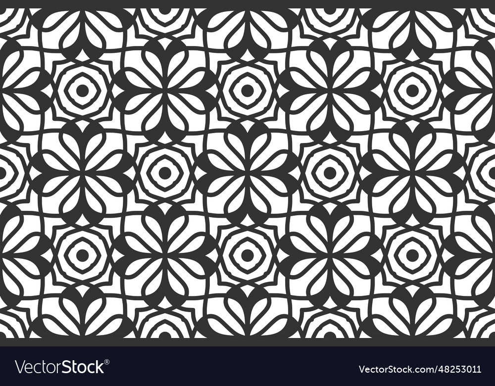 Seamless abstract geometric shape pattern Vector Image