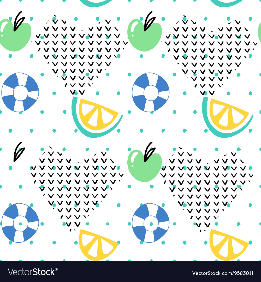Seamless summer pattern Royalty Free Vector Image