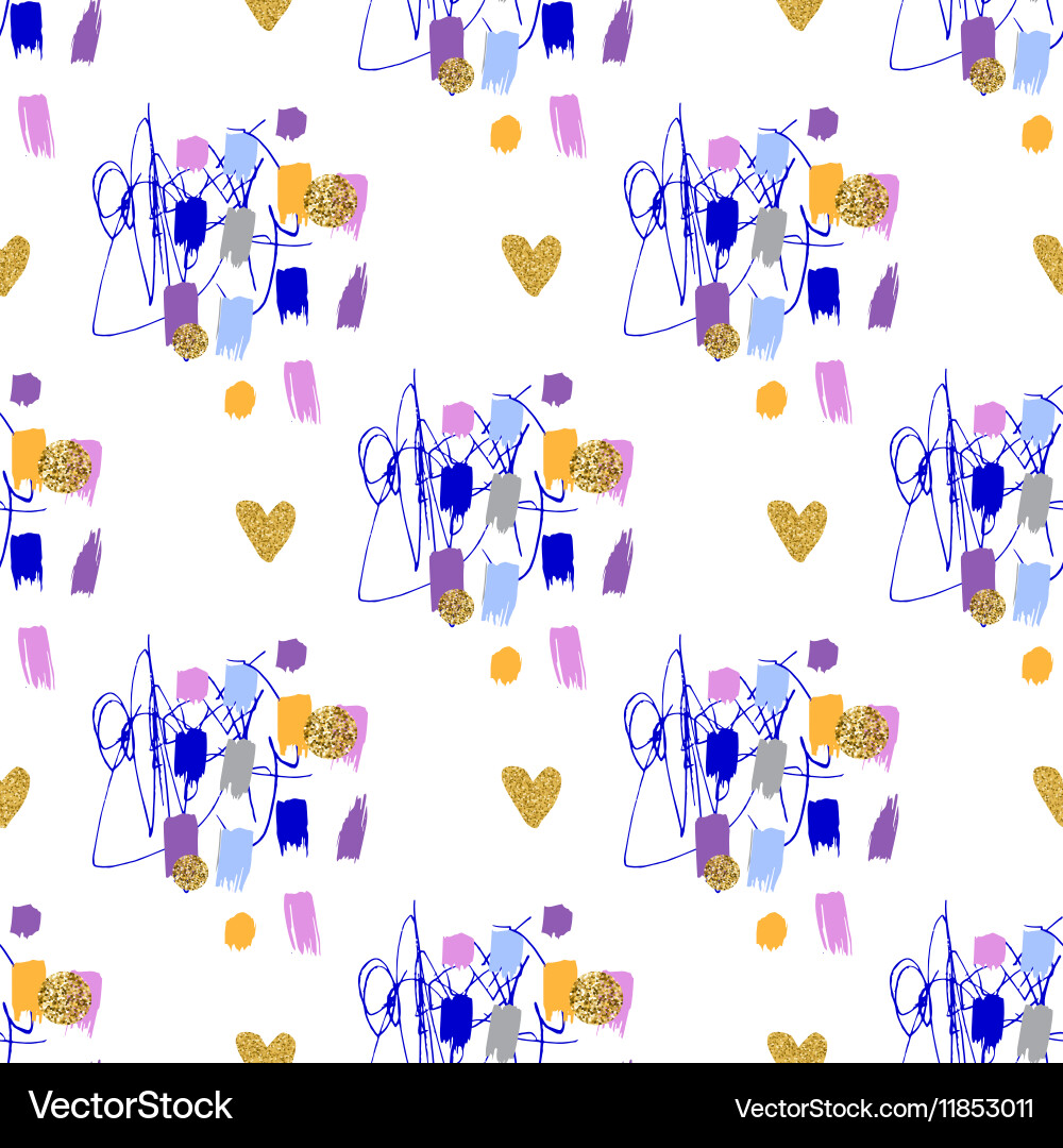 Trendy fashion geometric seamless pattern Modern Vector Image