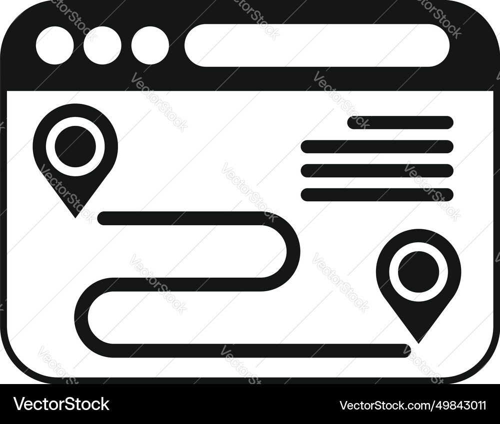 Web runner tracking icon simple sport Royalty Free Vector
