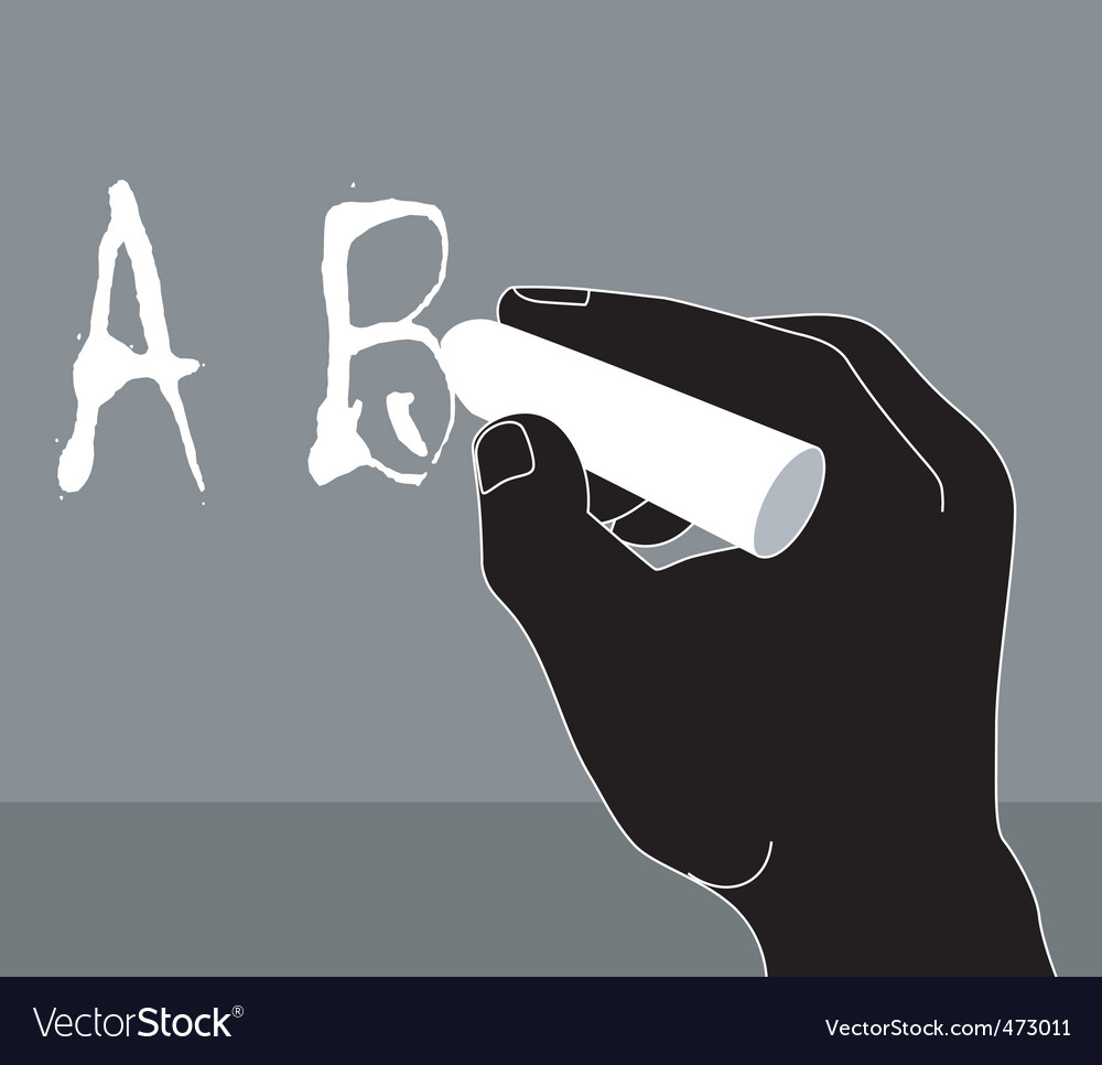 Writing Royalty Free Vector Image - VectorStock