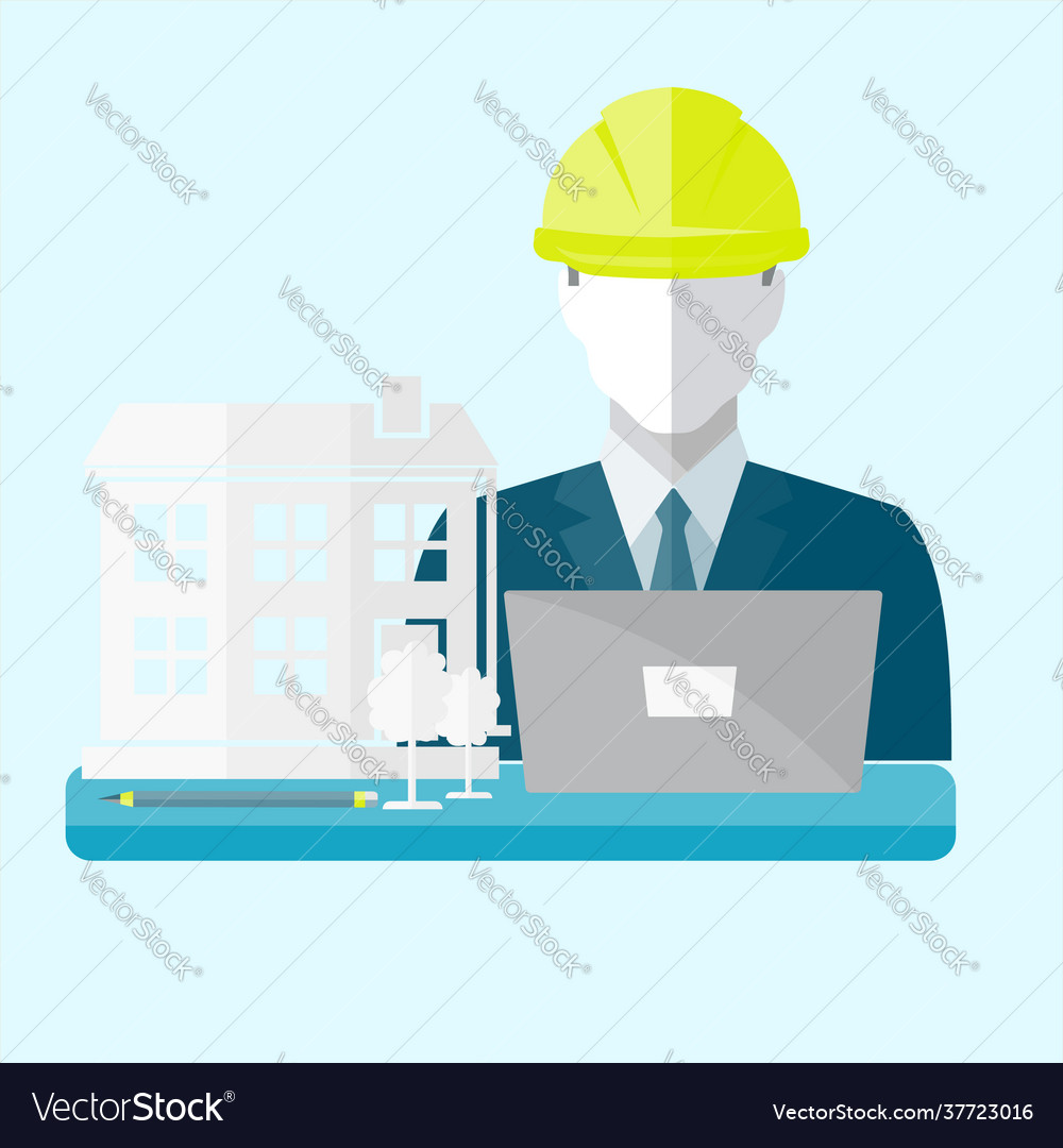 Engineer construction equipment Royalty Free Vector Image