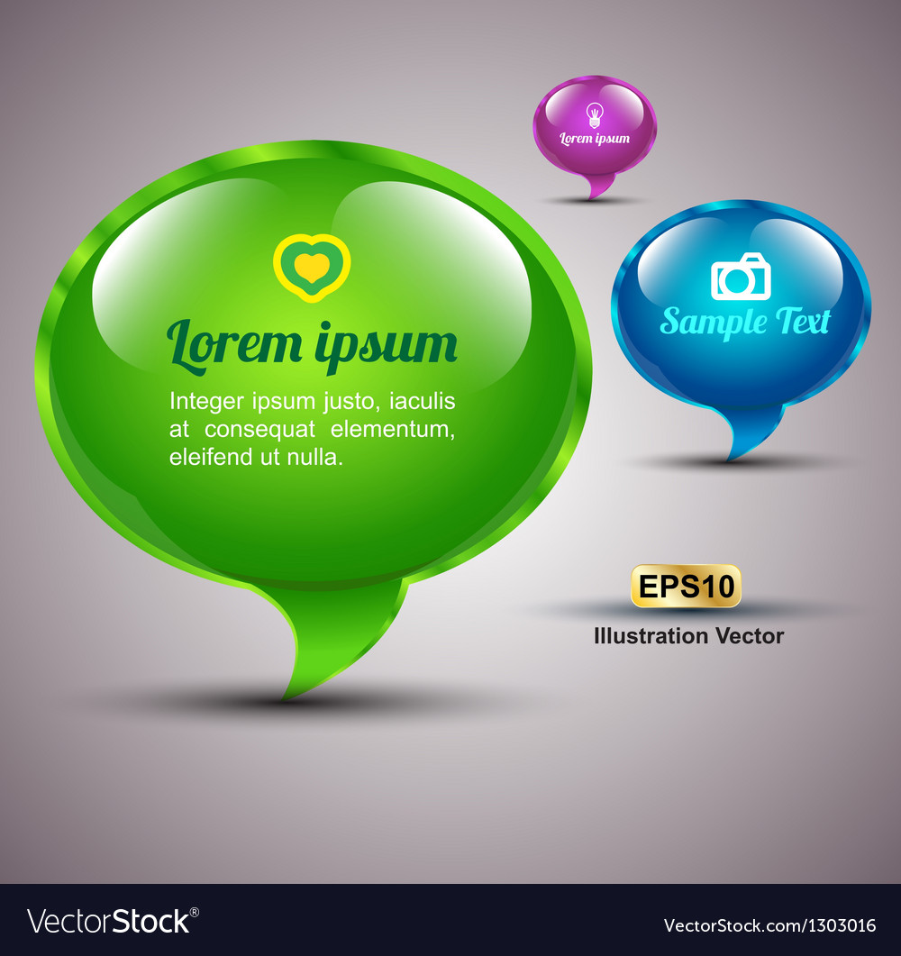 Speech bubble Royalty Free Vector Image - VectorStock