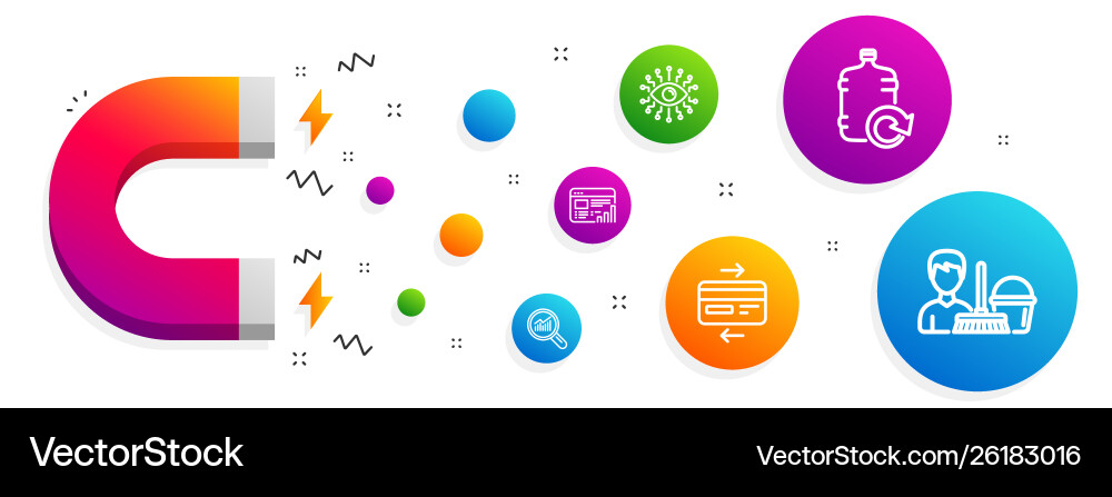 Web report data analysis and artificial Royalty Free Vector