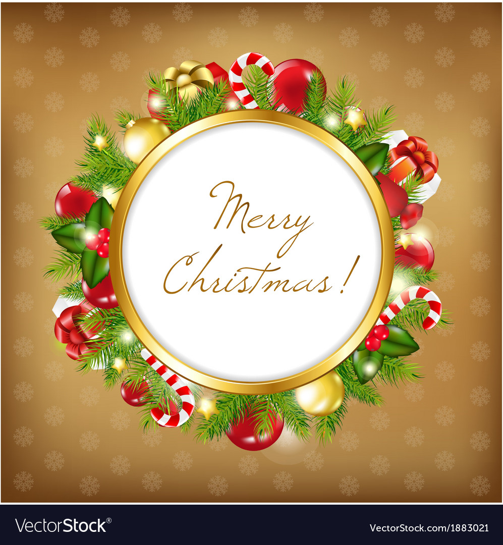 Christmas vintage Royalty Free Vector Image - VectorStock