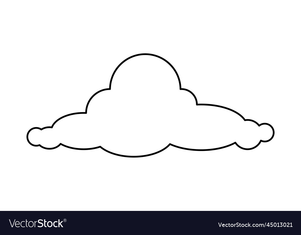 Cloud line icon Royalty Free Vector Image - VectorStock