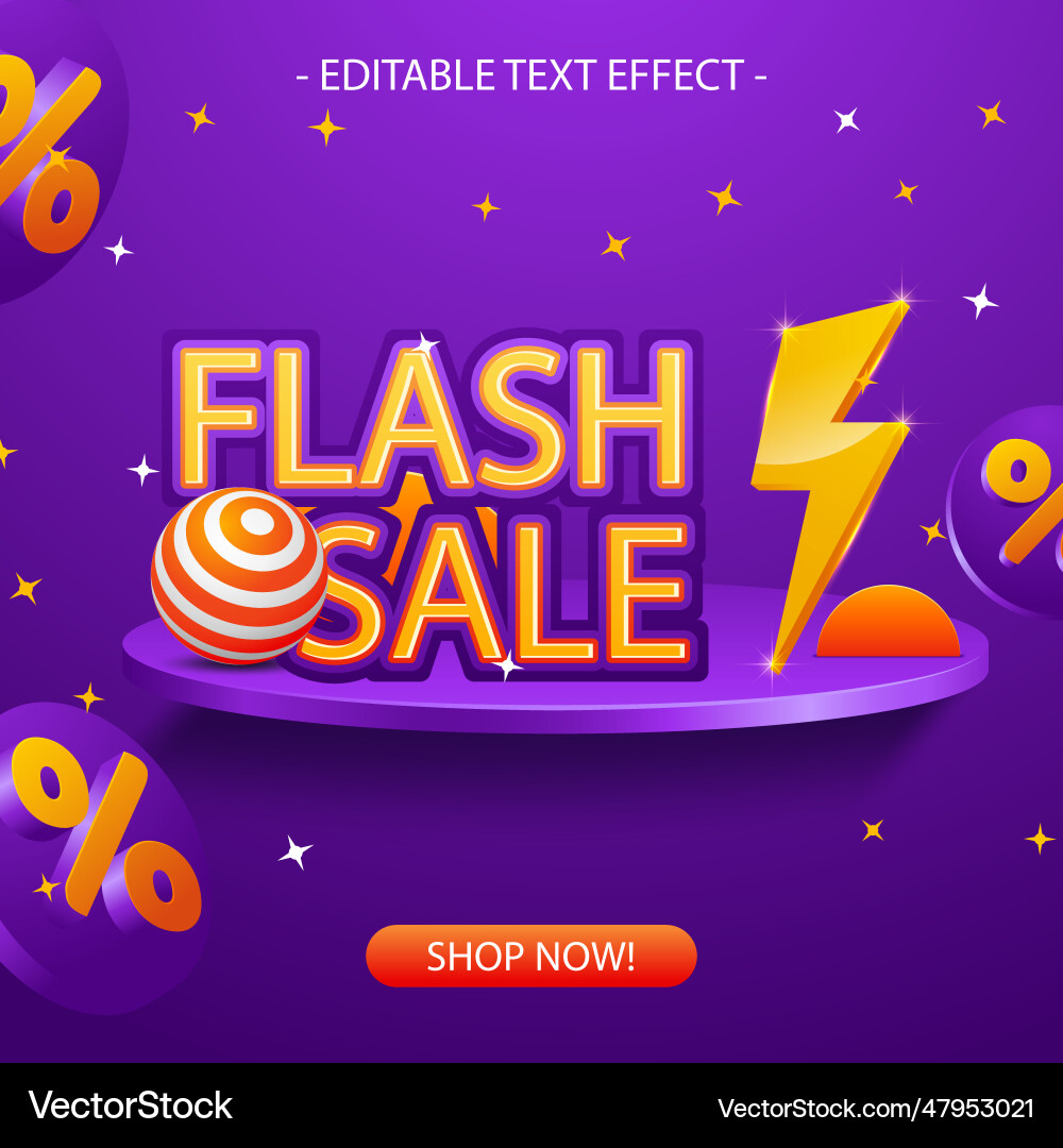 Flash sale special offer clearance banner Vector Image
