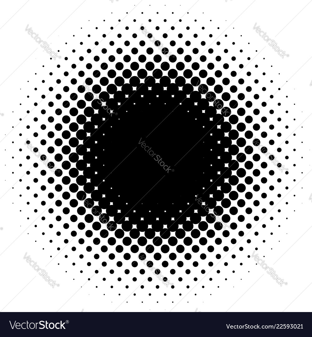 Halftone Element Circular Pattern Specks Vector Image