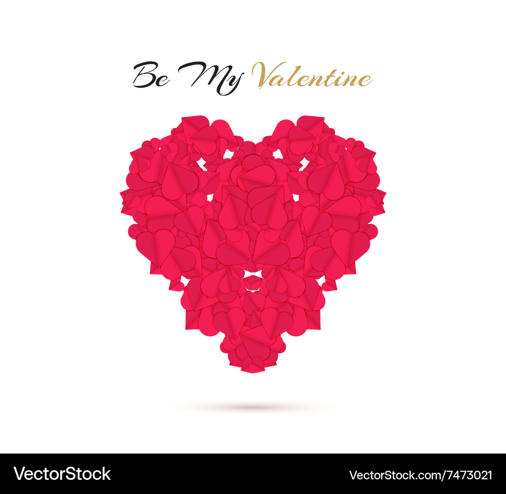Happy valentines day be my valentine Royalty Free Vector