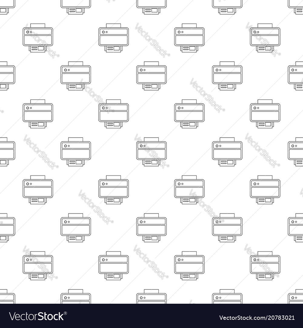 Printer pattern seamless Royalty Free Vector Image