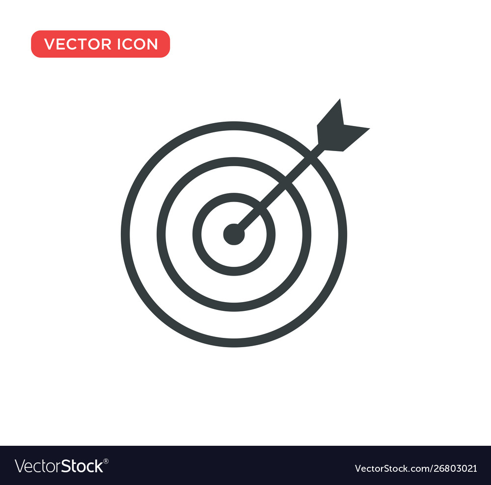 Target icon design Royalty Free Vector Image - VectorStock