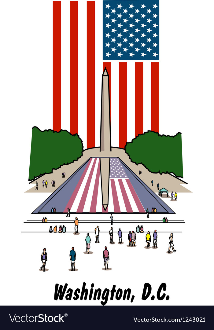 Washington dc Royalty Free Vector Image - VectorStock