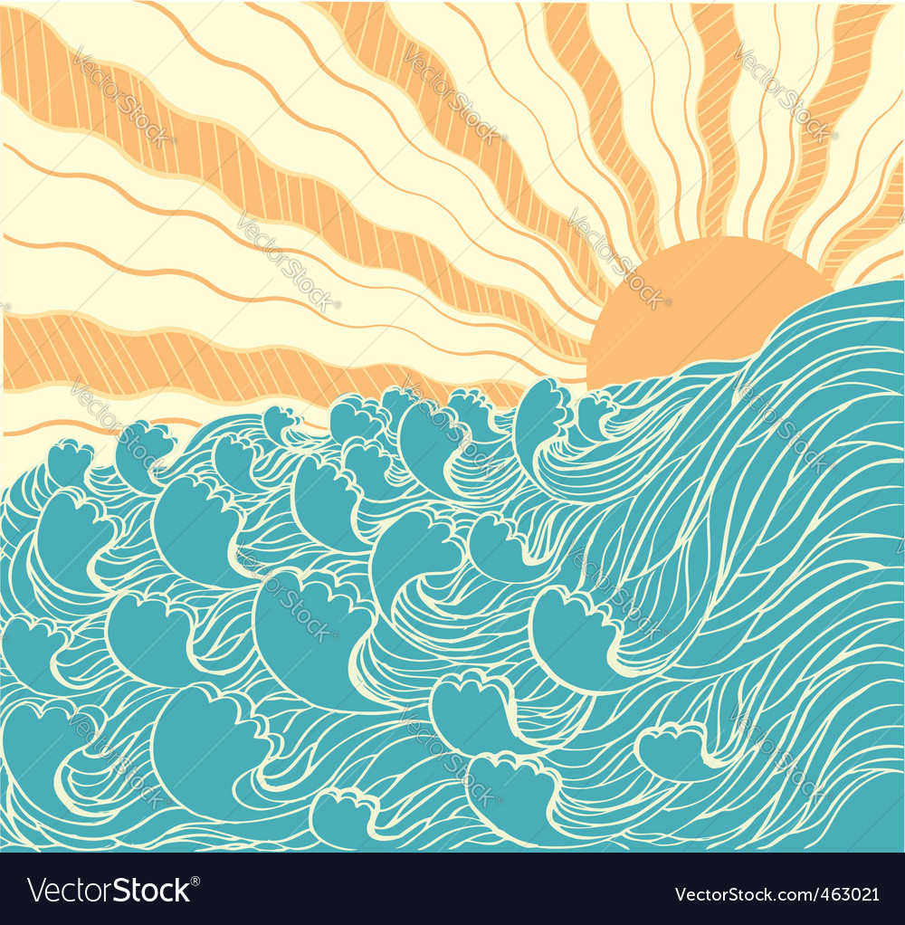 Waves Royalty Free Vector Image - VectorStock