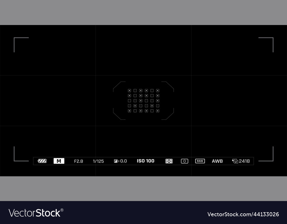 Camera user interface 007 Royalty Free Vector Image