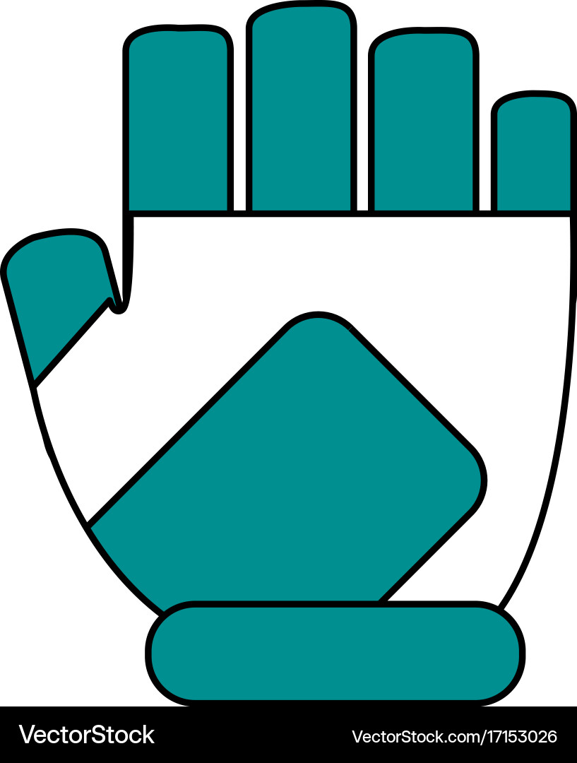 Isolated sport gloves design Royalty Free Vector Image