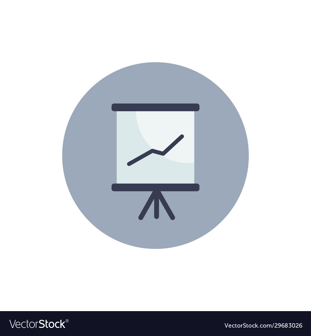 Isolated workflow board flat block style icon Vector Image