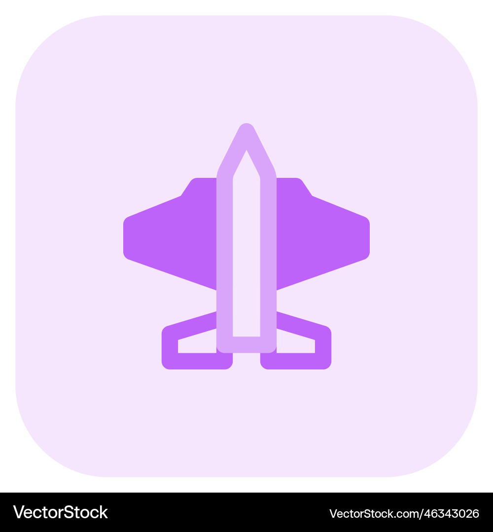 Jet propelled aircraft for transportation Vector Image
