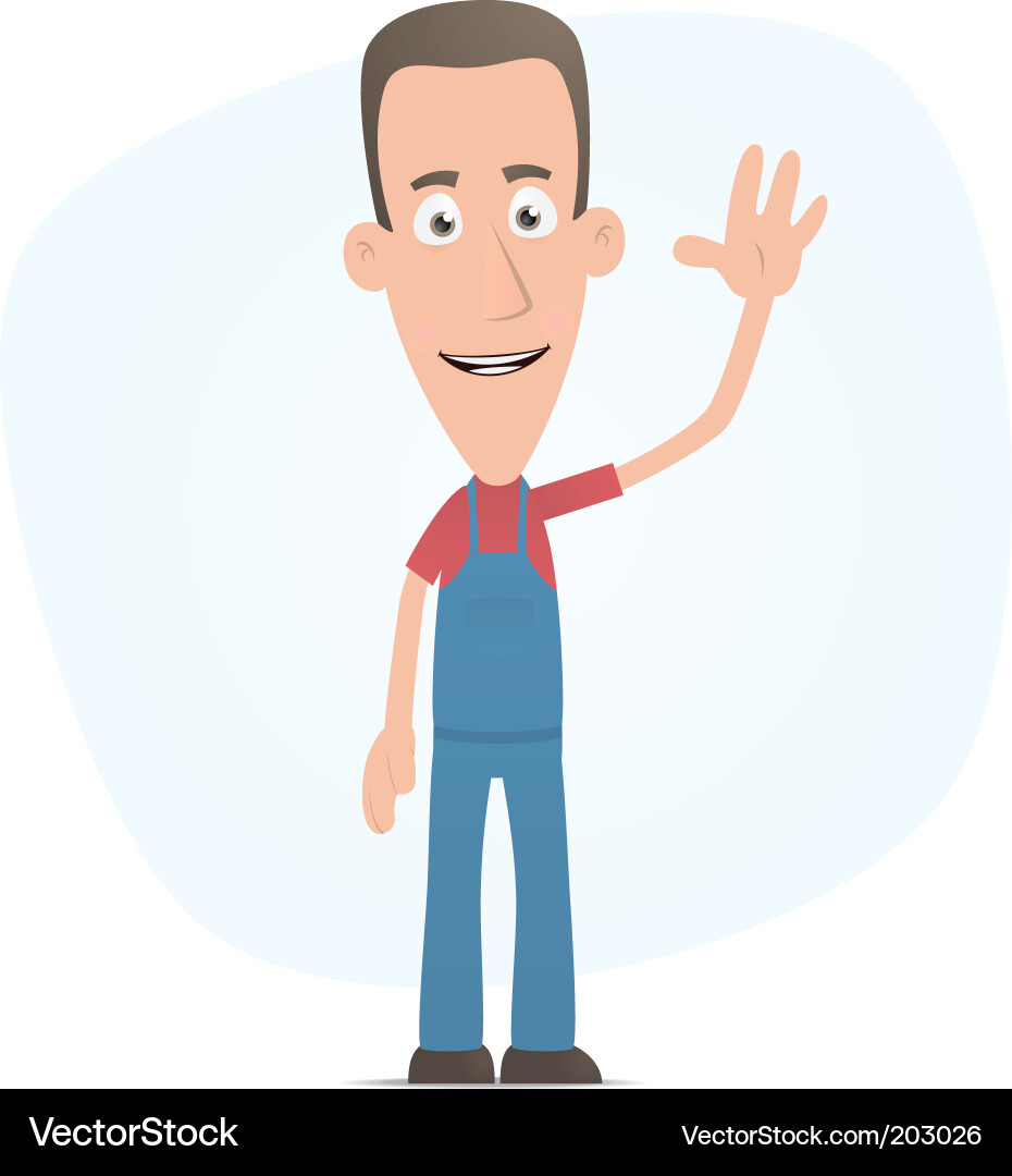 Mechanic welcomes Royalty Free Vector Image - VectorStock