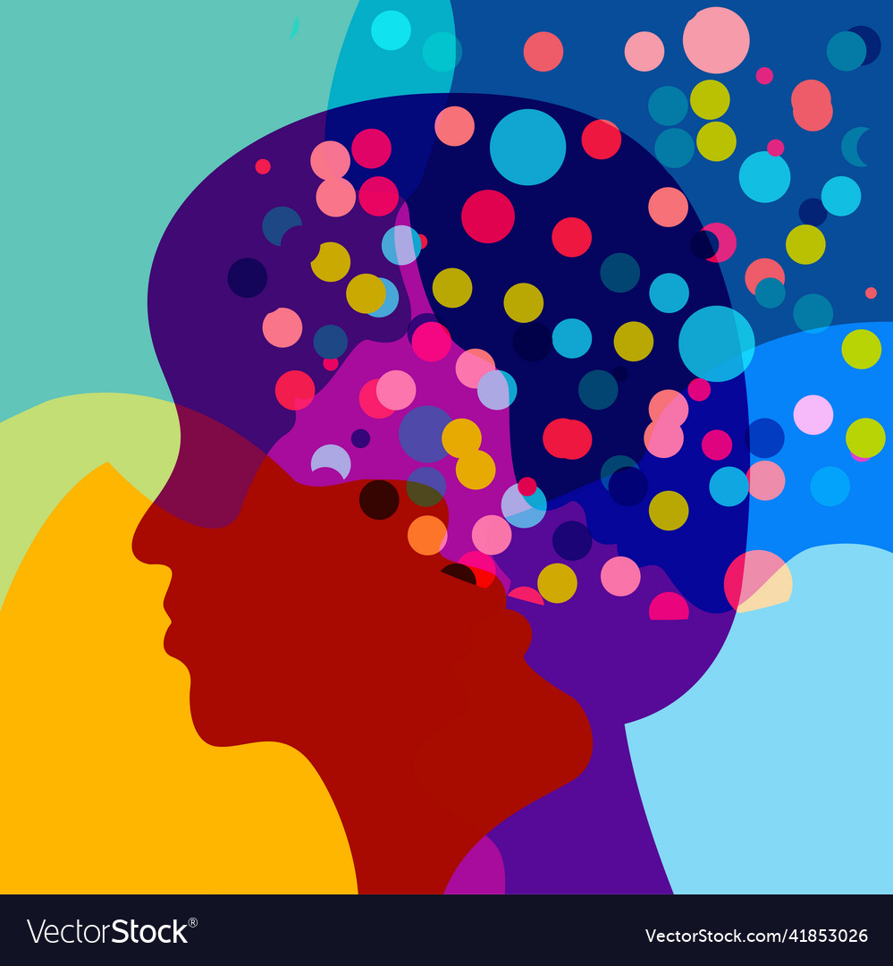 People human concept abstract color background Vector Image