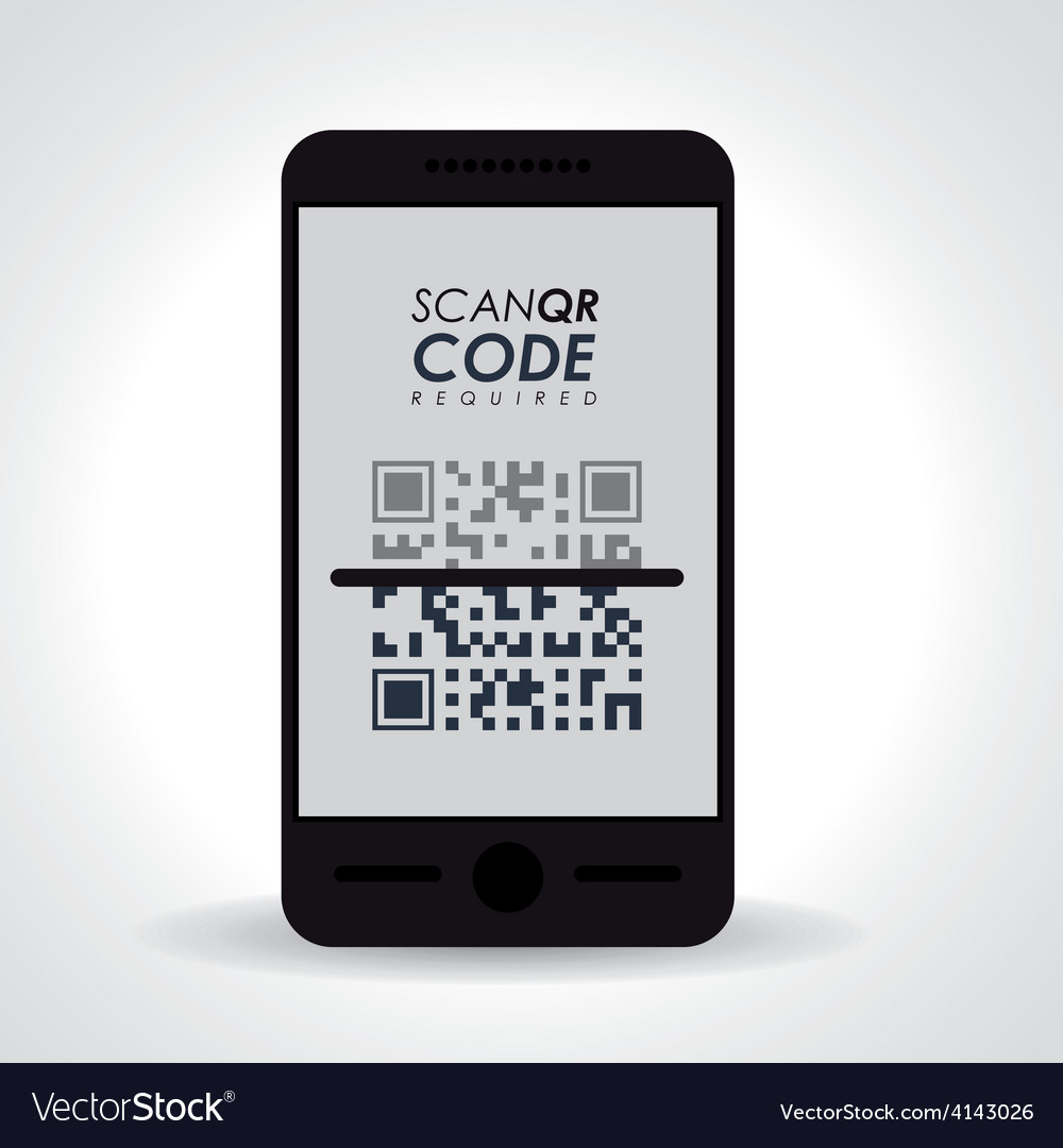 Scan qr code design Royalty Free Vector Image - VectorStock