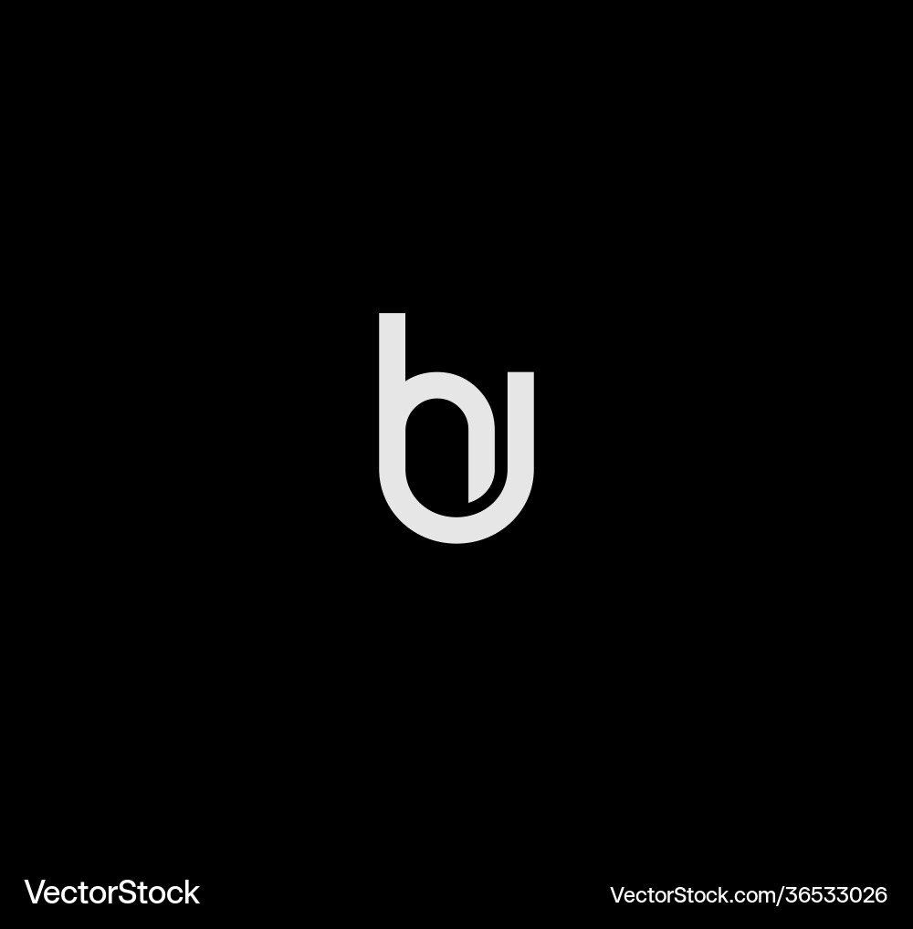 Uh or hu abstract outstanding professional Vector Image