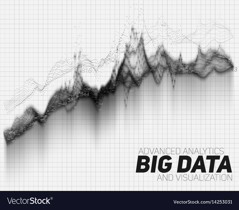 Abstract big data visualization Royalty Free Vector Image