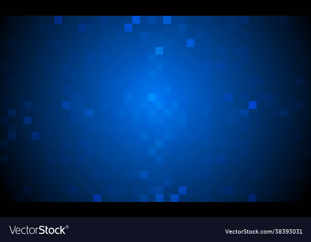 Abstract blue random pixel background design Vector Image Abstract blue random pixel background design Vector Image