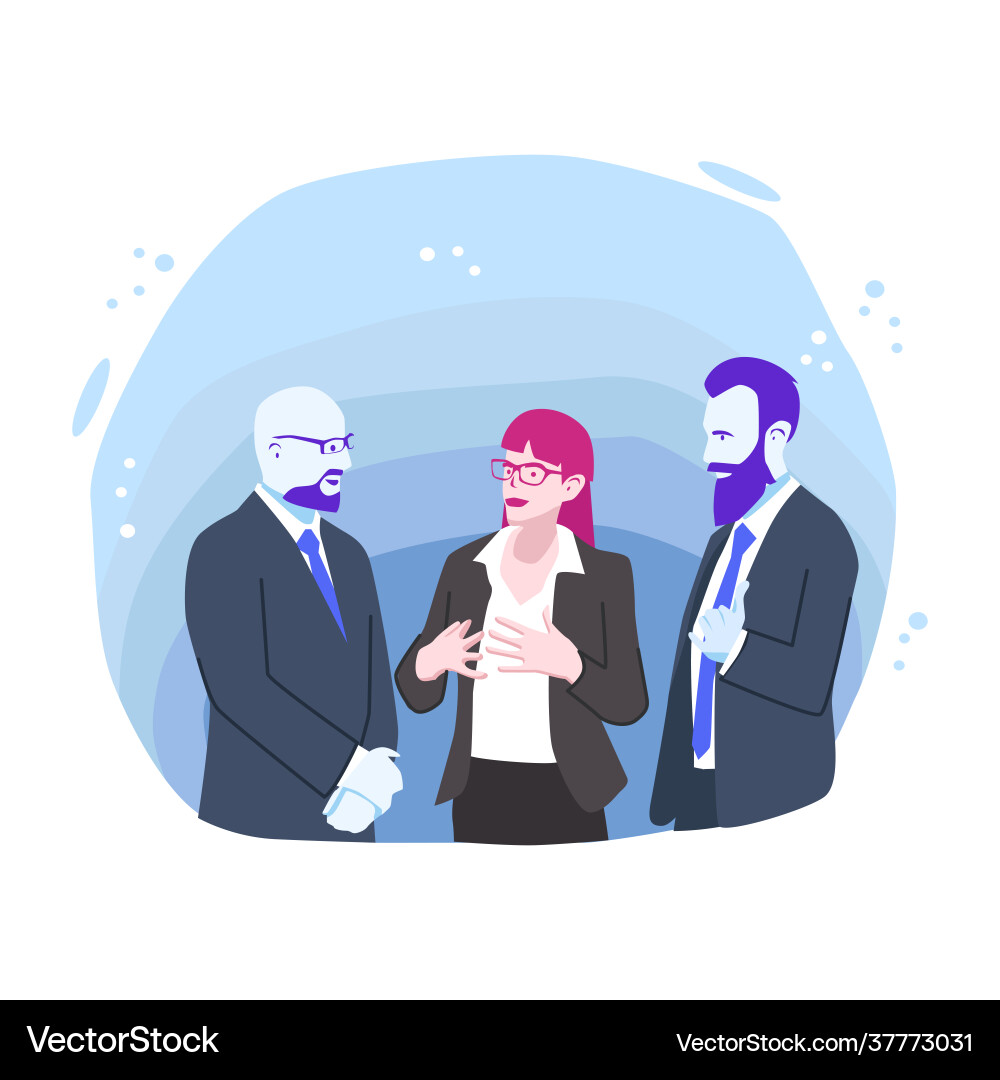 Business people meeting discussion strategy Vector Image