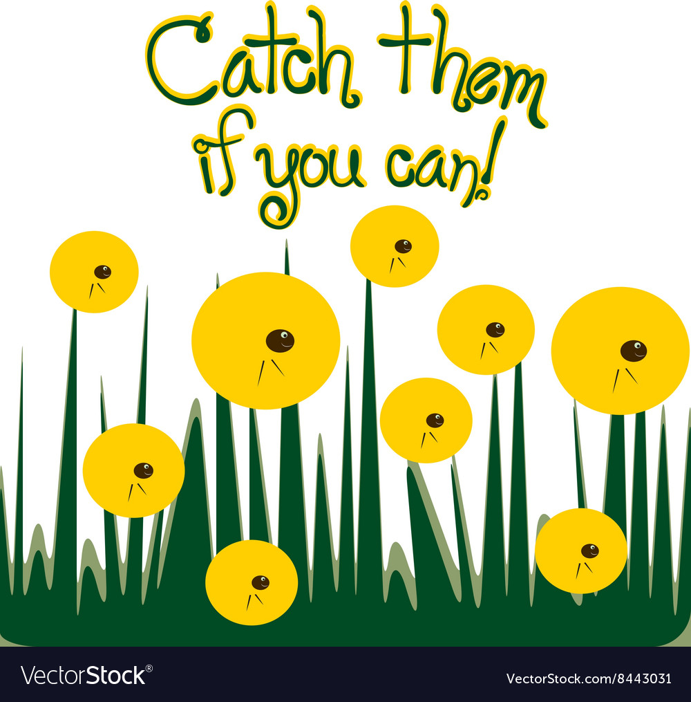 Catch them Royalty Free Vector Image - VectorStock