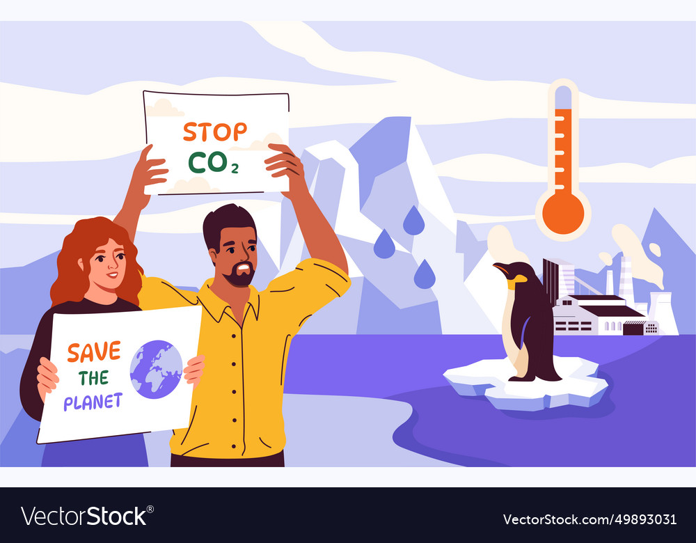 Global warming concept Royalty Free Vector Image