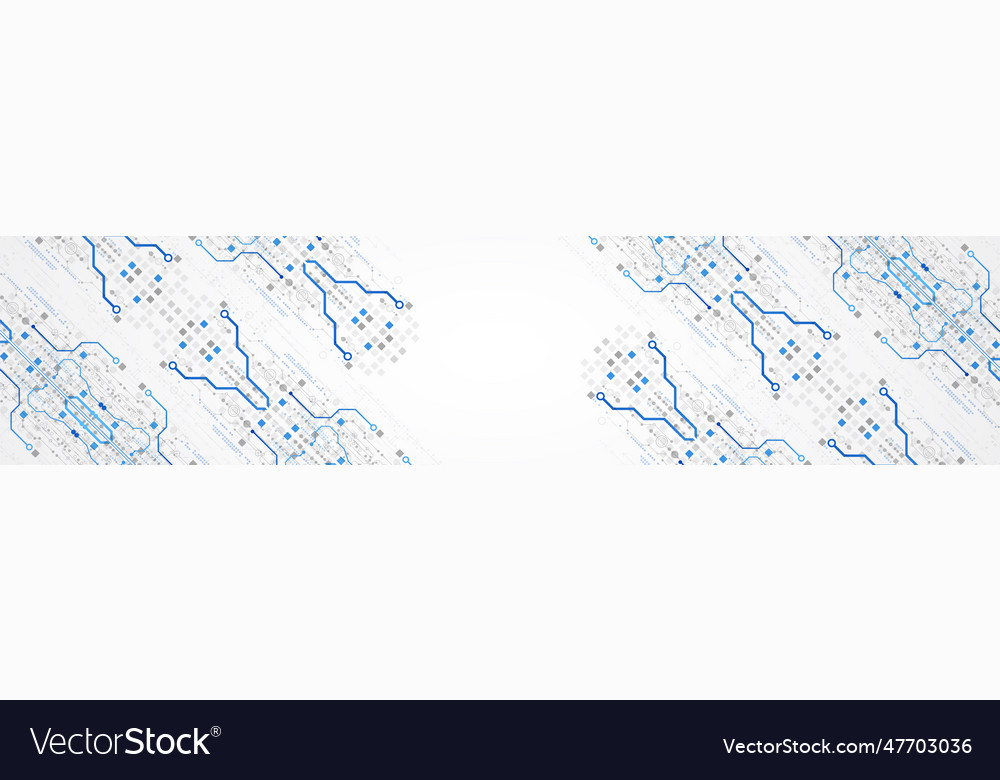 Abstract horizontal technology background Vector Image